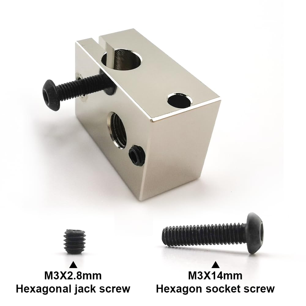 Snapklik.com : 3D Printer Heater Block Compatible For E3D V6 Heater ...