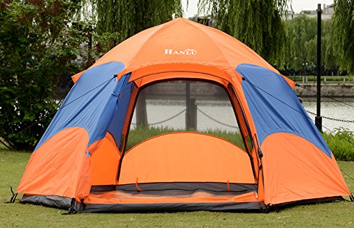 Hanlu HL-8206-2 Portable Double Layer 3-4 Persons Quick Installation ...
