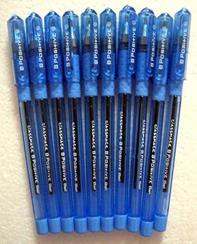 Classmate B Positive Ballpoint Pens, Blue - Pack of 10 : Amazon.in ...