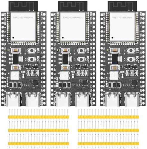 Amazon.com: 3pcs ESP32-S3-DevKitC-1-N8R2 Development Board ESP32-S3 ...