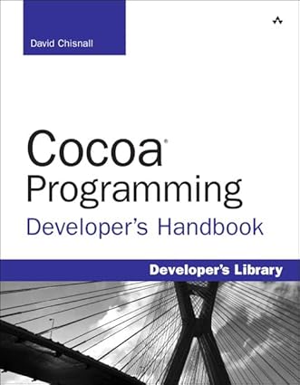 Cocoa Programming Developer's Handbook: Chisnall, David: 9780321639639: Amazon.com: Books