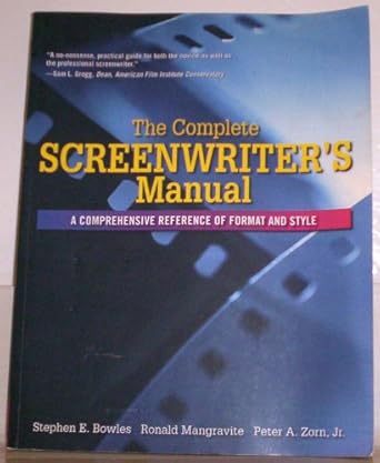 Amazon.com: Complete Screenwriter's Manual: A Comprehensive Reference ...