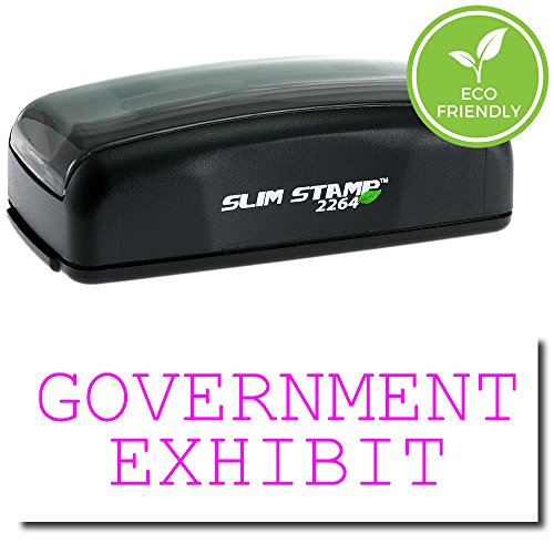 Amazon.com: Pre-Inked Government Exhibit Stamp (Red Ink) : Office Products