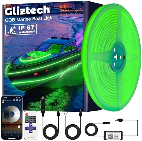 COB Boat Lights LED Waterproof, Marine LED Light Strip for Pontoon Boat ...