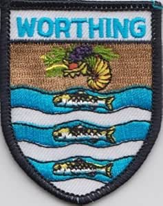 Amazon.com: Worthing West Sussex County Flag Embroidered Patch Badge : Clothing, Shoes & Jewelry