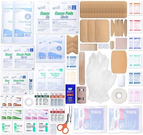 Amazon.com: First Aid Kit Refill - 200 Piece - Extra Replacement ...