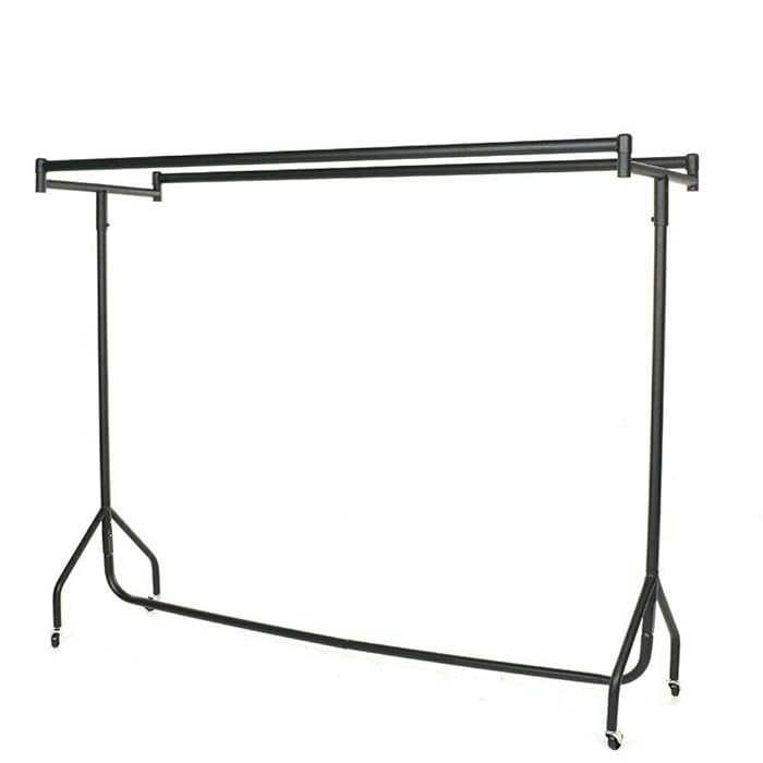 Buy Super Heavy Duty Black 6ft Wide x 5ft High Double-Top Garment ...