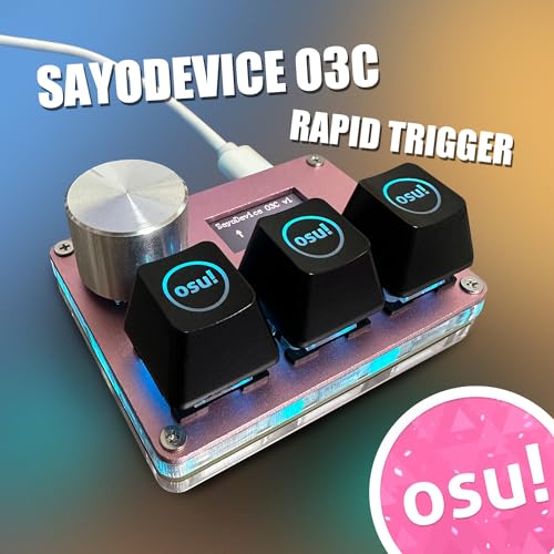 Snapklik.com : BTXETUEL SayoDevice O3C OSU Keyboard Rapid Trigger Hall ...