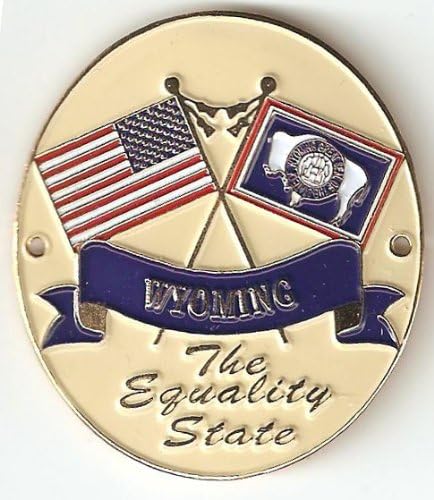 Amazon.com: Wyoming & United States of America Flags - Hiking Stick ...
