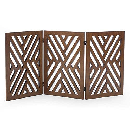 Wooden Freestanding Fold-able Safety Gate for Child, Step Over Fence ...