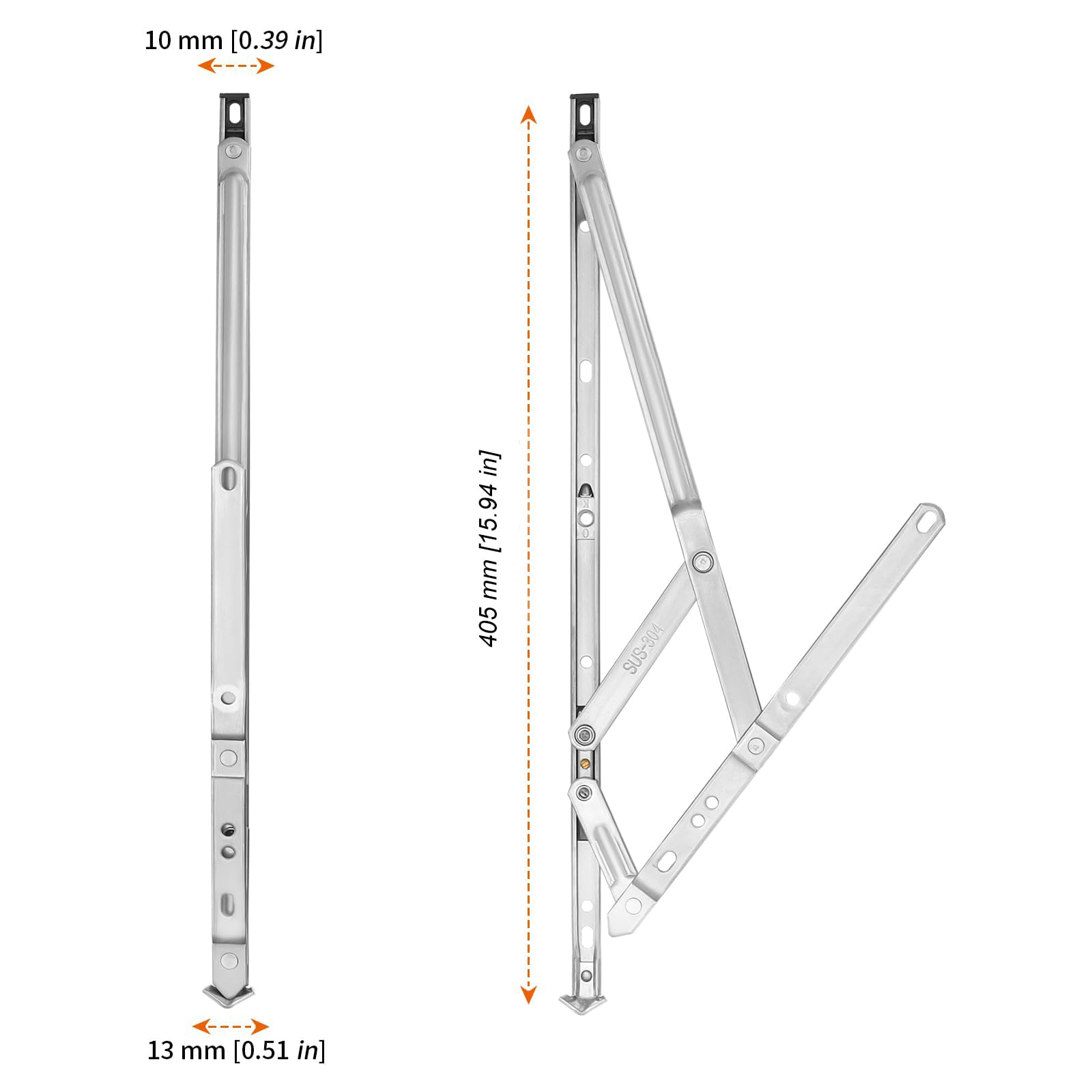 UNGFEI 3 PCS 16 Inch Side Hung Window Hinge,UPVC Universal Window Hinge ...
