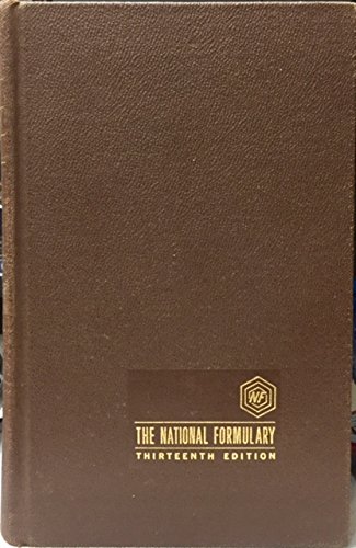 National Formulary XIII: National Formulary Board: Amazon.com: Books