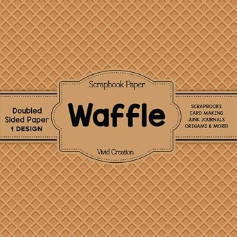 Waffle Scrapbook Paper: Waffle Cone-themed Scrapbooking Paper for Junk ...