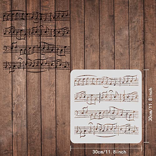 FINGERINSPIRE Music Stencils Template 30x30cm Plastic Music Notes ...
