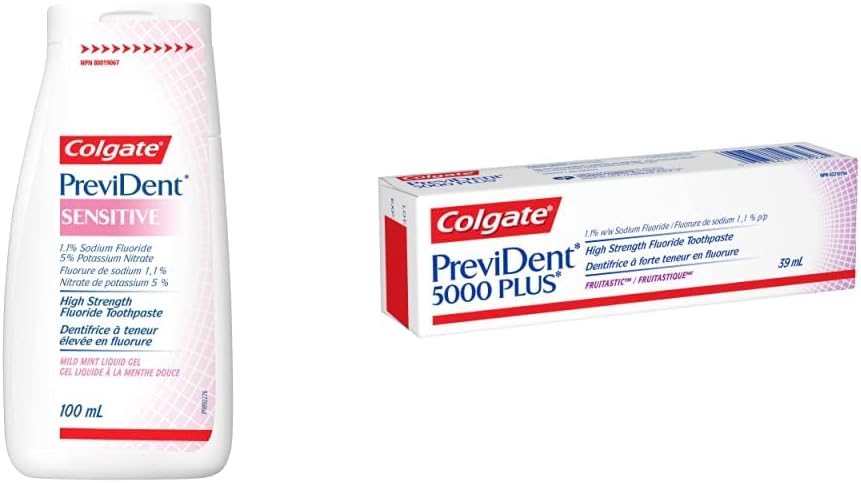 Colgate PreviDent 5000 Plus Sensitive Fluoride Toothpaste Bundle | Enamel Protection, Dentifrice ...