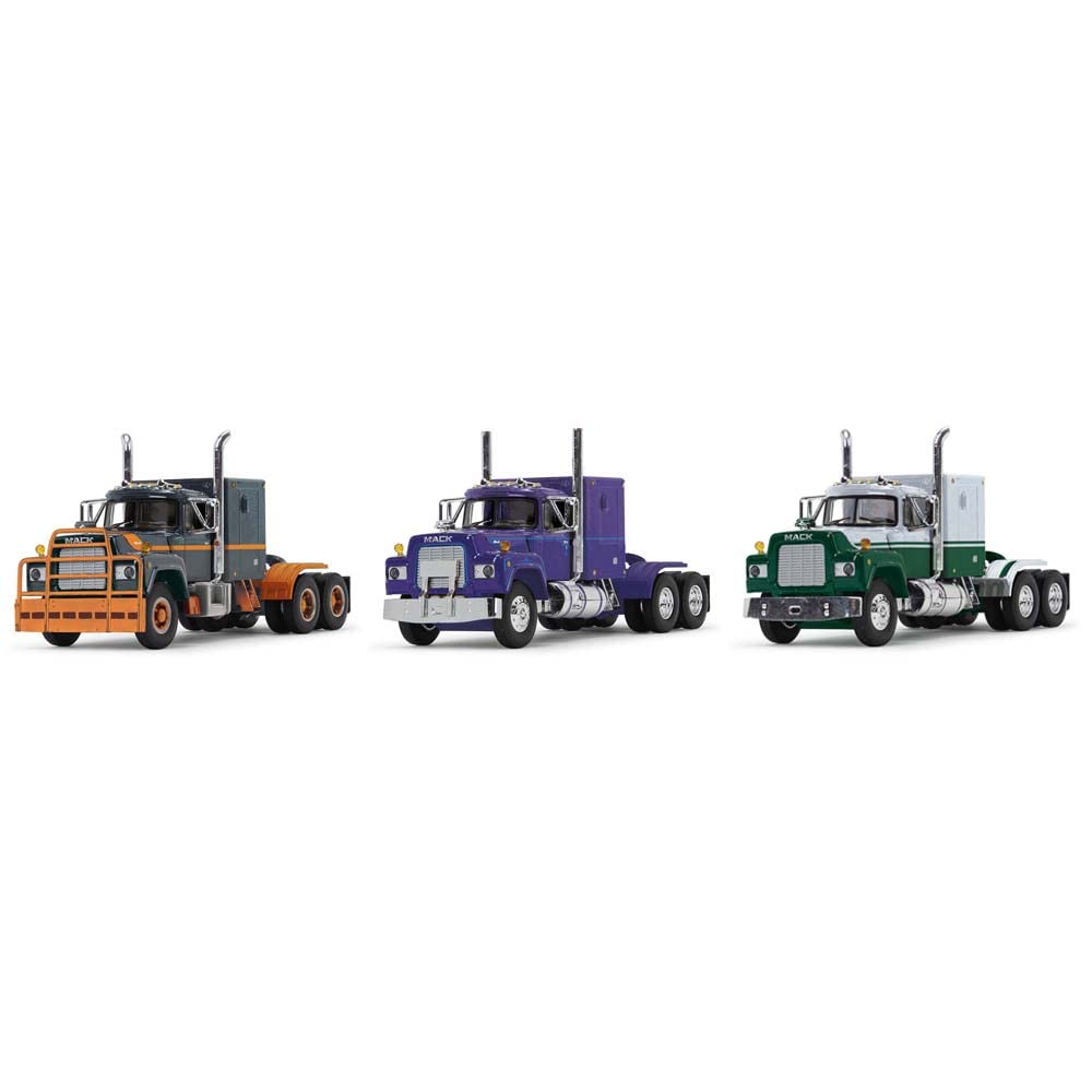 Amazon.com: DCP by First Gear Mack R Sleeper Trio Set: Mack R Model ...