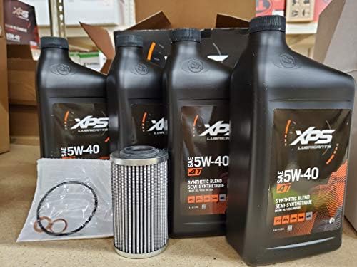 BRP Sea-Doo OEM XPS 4-Stroke 5W-40 Full Synthetic Oil Change Kit for ...