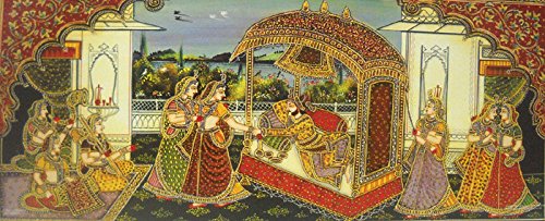 Rajput King - Indian Poster Painting - Reprint on Paper - Unframed ...