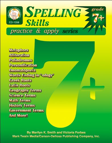 Amazon.com: Spelling Skills, Grades 7 - 8 (Practice & Apply ...