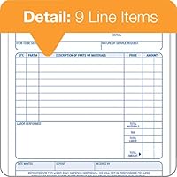 Amazon.com : Adams Job Work Order Book, 3-Part Carbonless, White/Canary ...