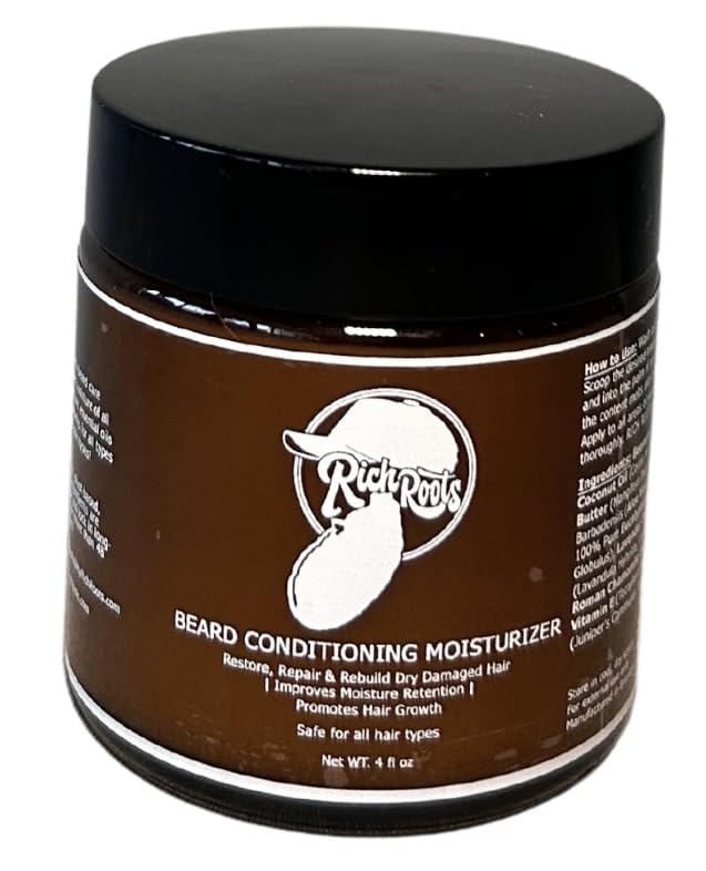 Amazon.com : Rich Roots Beard Conditioning Moisturizer (4oz jar ...