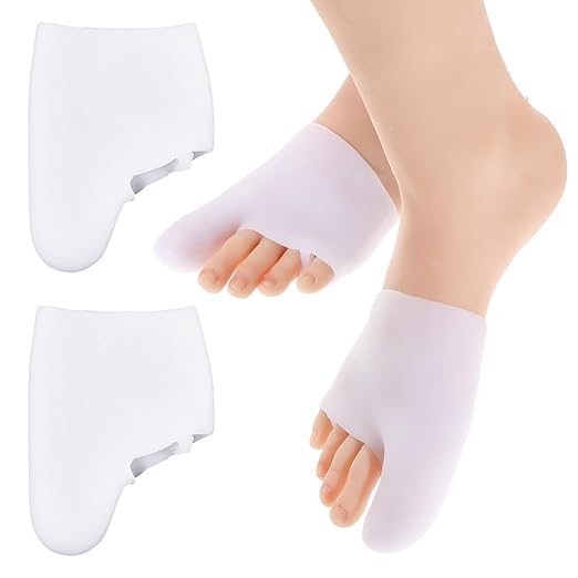 Amazon.com: Gel Big Toe Cap & Metatarsal Sleeves, 2 Pack Silicone Big ...