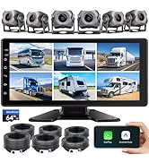 Amazon.com: 6-Channel 1080P Dash Cam Backup Camera System with 10.33 ...
