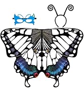 Amazon.com: INCOK Black Gold Moth Wings - Adult Double-Sided Printing ...