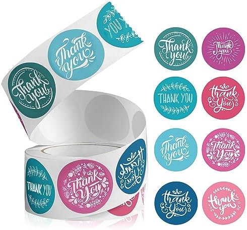 240Pcs Thank You Stickers, Thank You Round Label Sticker, 2cm Thank You ...