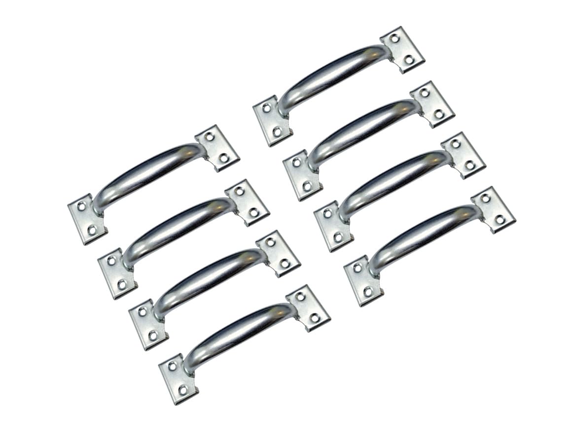 QCAA Garage Door Pull Handle, Steel, Zinc Plated, 5-3/4", 8 Pack, Made ...