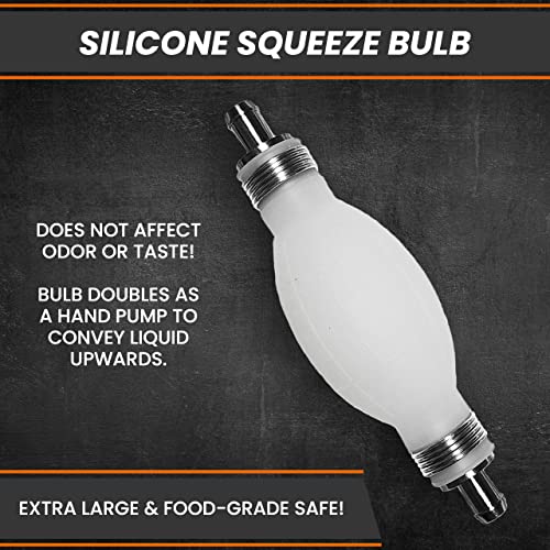 Snapklik.com : GasTapper 8 Ft Long Manual Siphon Pump, Food-Grade ...