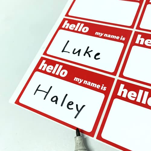 Snapklik.com : 200 Pieces - Hello My Name Is Stickers