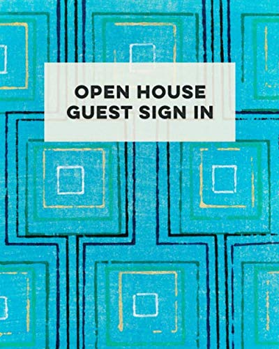 Open House Guest Sign In: Visitor Registry Sign-in Book for Real Estate ...