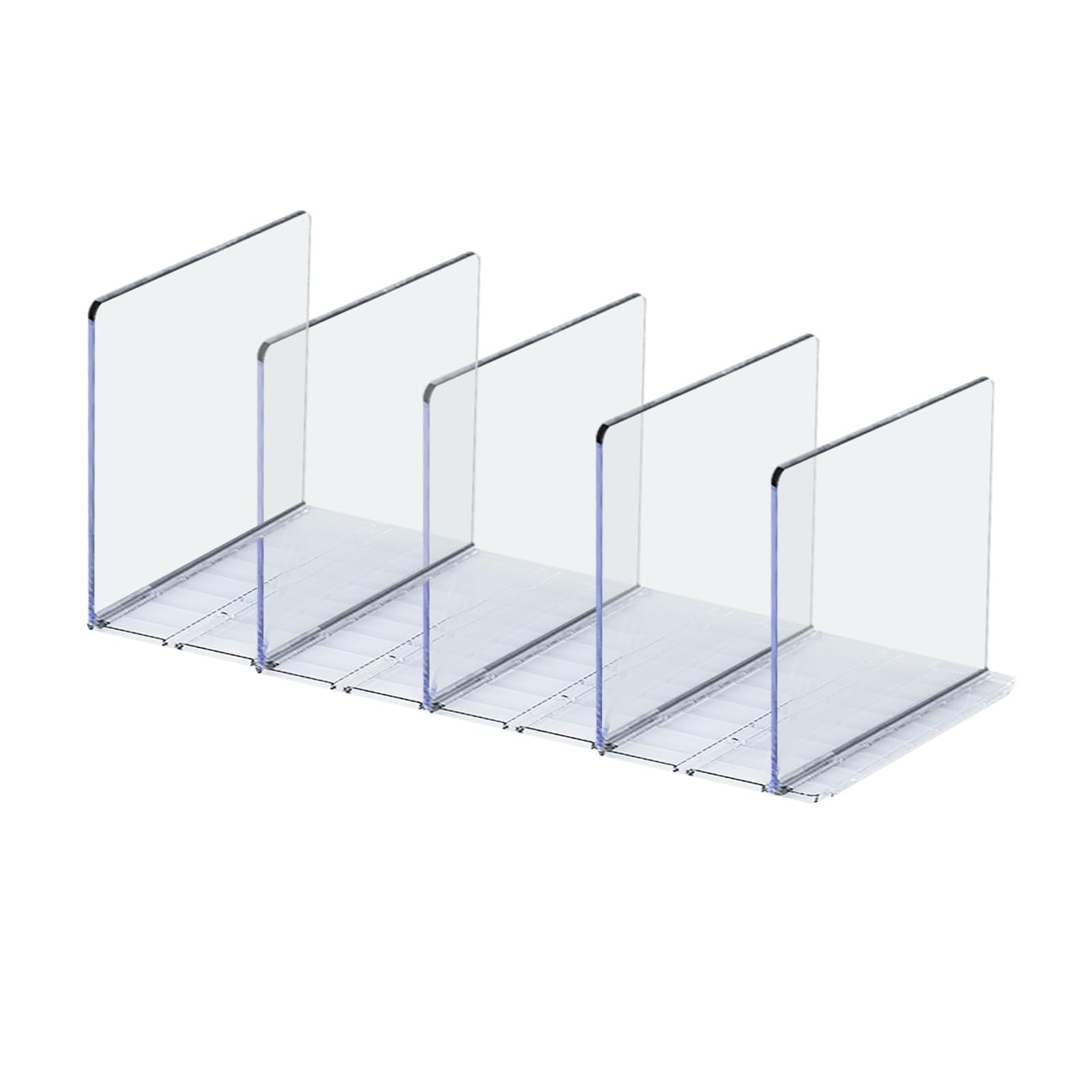 Plastic Divided Purse Organizer,Adjustable Clear Shelf Dividers Purse ...