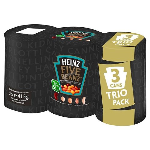 Heinz Five Beanz Triple Pack 2x3x415g : Amazon.co.uk: Grocery
