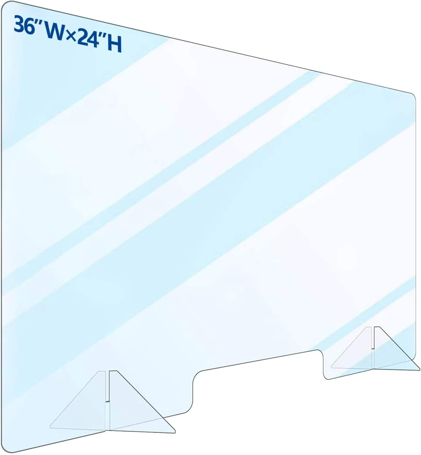 Amazon.com : Sneeze Guard Plastic Desk Shield for Counter : Office Products