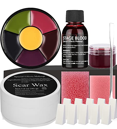 Snapklik.com : CCbeauty Halloween SFX Makeup Kit, 6 Colors Bruise Wheel