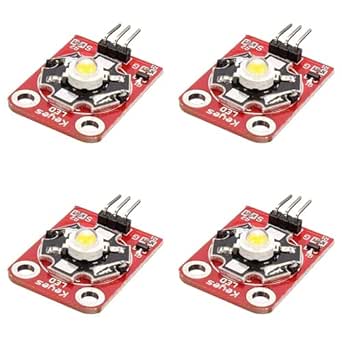 (4 pc) Pro3D 3W High Power LED Module for Programming Board -White ...