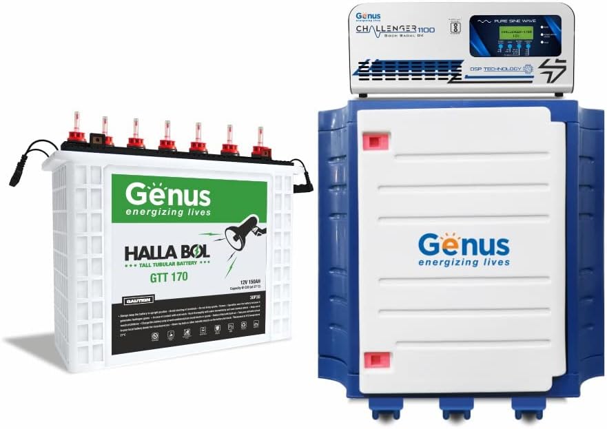 Genus Inverter with Battery Combo (Inverter: Challenger 1200 / Pure ...
