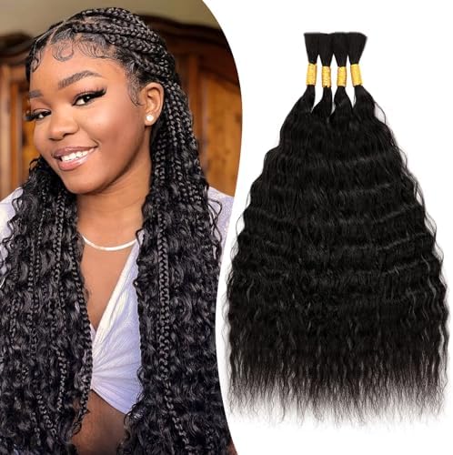 Amazon.com : AIVICO Super Wave Bulk Human Hair 100% Unprocessed ...