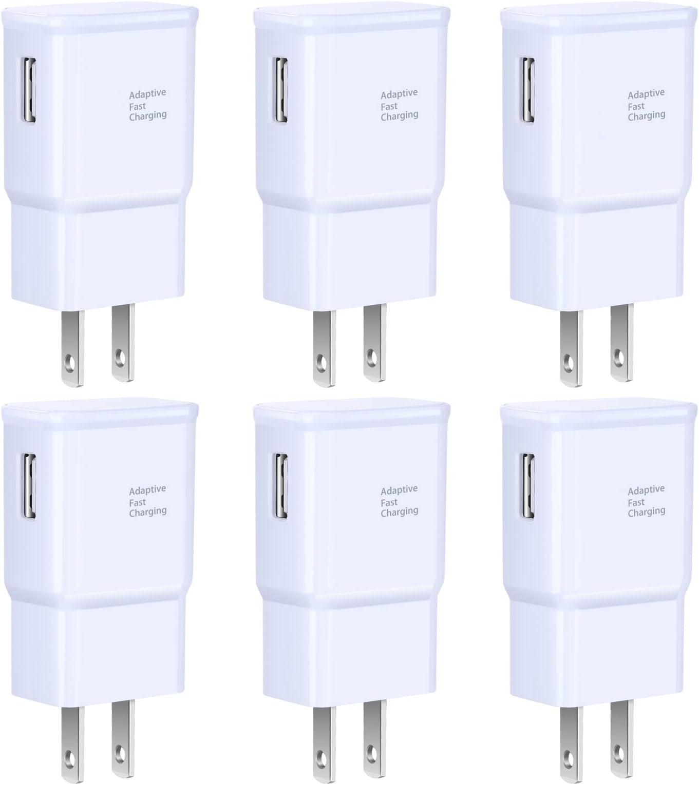 Amazon.com: Adaptive Fast Charging Wall Charger, Qihop 4-Pack USB Wall ...
