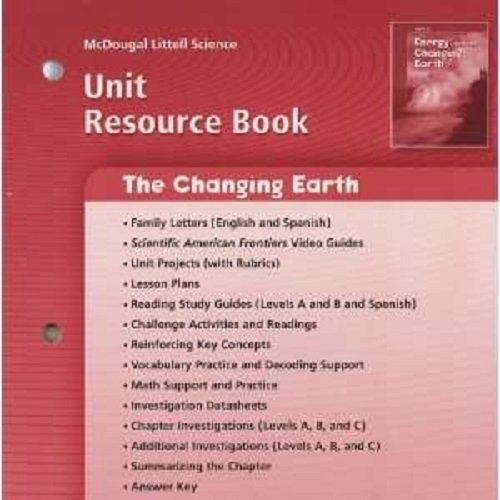 Buy Science Florida the Changing Earth Unit Resource Book Grade 8 Book ...