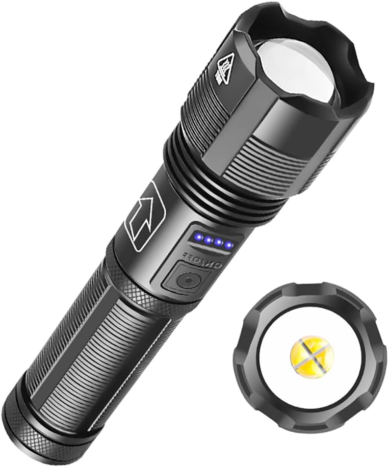 Xkravo LED Handheld Flashlights with COB Light, 1500 Lumens 6 Light ...