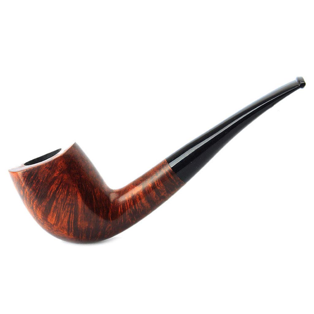 Buy Wangxyan Briar Wood pipe straight pipe cleaner filter wooden pipe ...