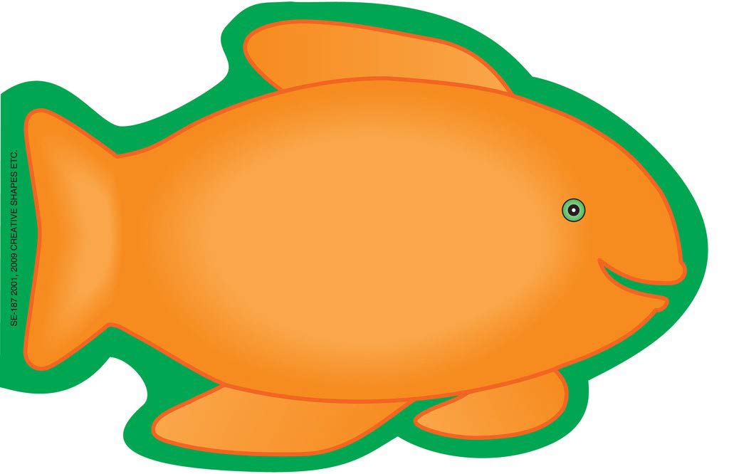 Amazon.com : SHAPES ETC. 50 Sheets Fish Large Notepad 5inx7in Cute ...