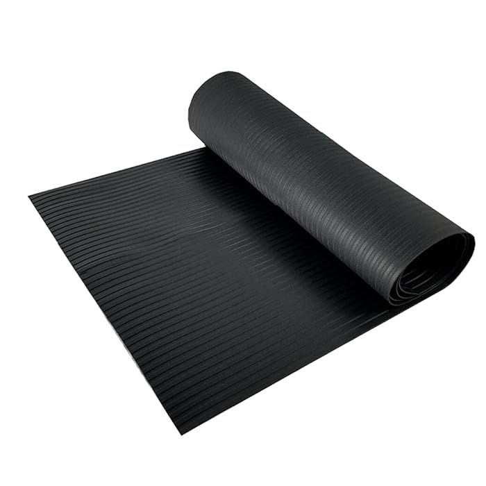 Buy Resilia Utility Runner- 24 inch Wide Black Plastic- Embossed Wide ...