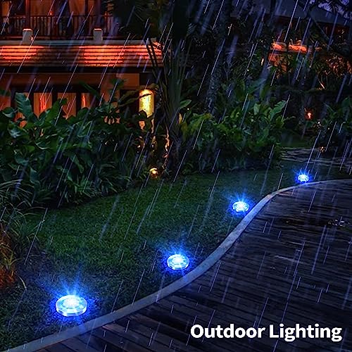 Snapklik.com : Solar Pathway Lights, 12-Pack, Blue, Weatherproof ...