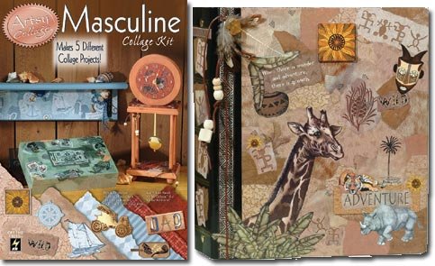 Artsy Collage Maculine Collage Kit (Artsy Collage Maculine Collage Kit ...