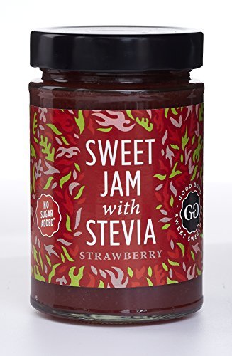 Amazon.com : Good Good Jam with Stevia - Strawberry 330g : Grocery ...