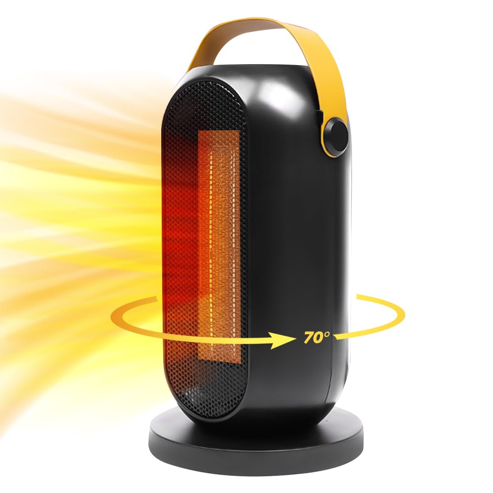 Portable Electric Heater, Afenau 1500W Space Heaters for Indoor Use, 70 ...